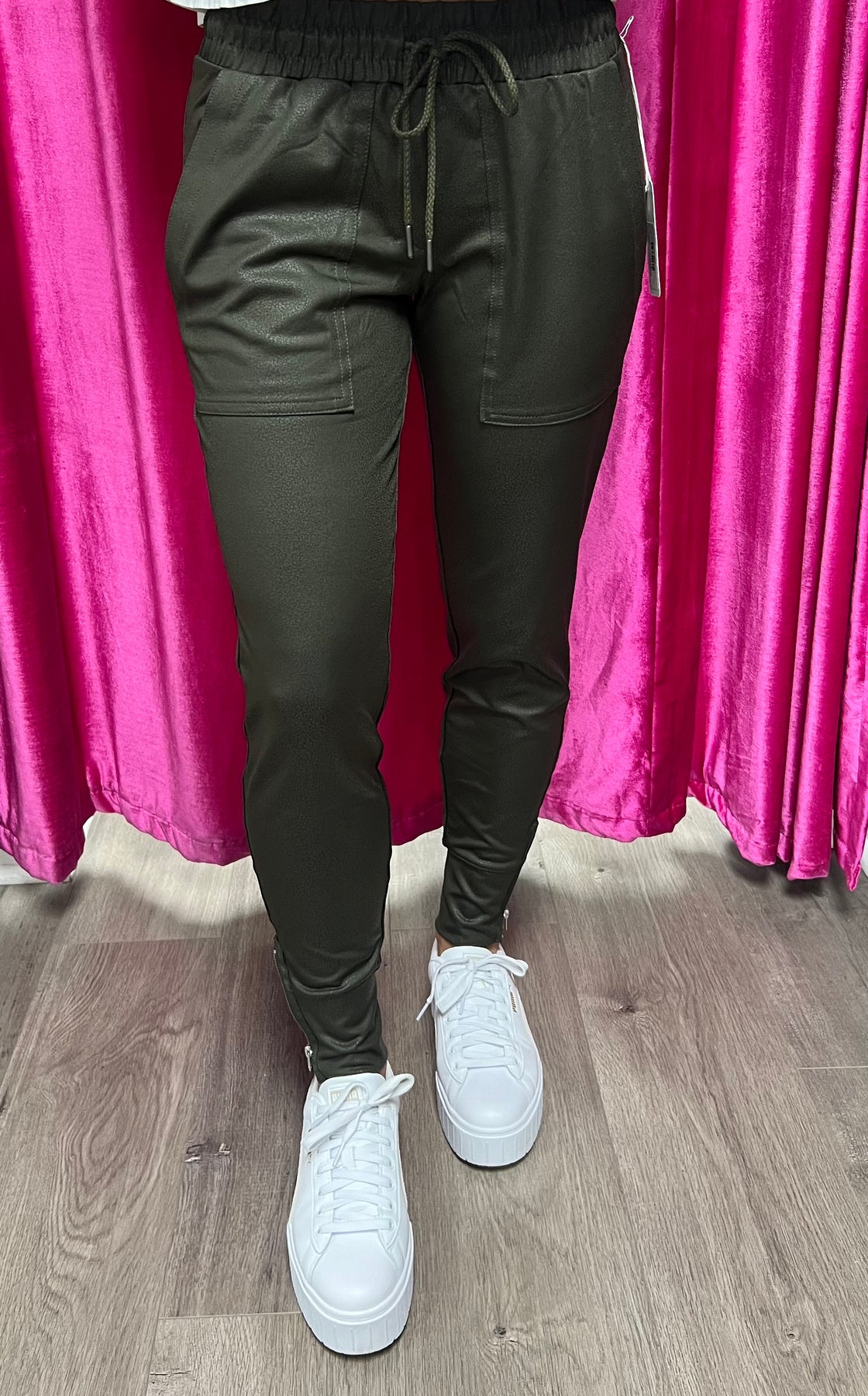 Six Fifty Coated Zip Joggers – HTB Boutique