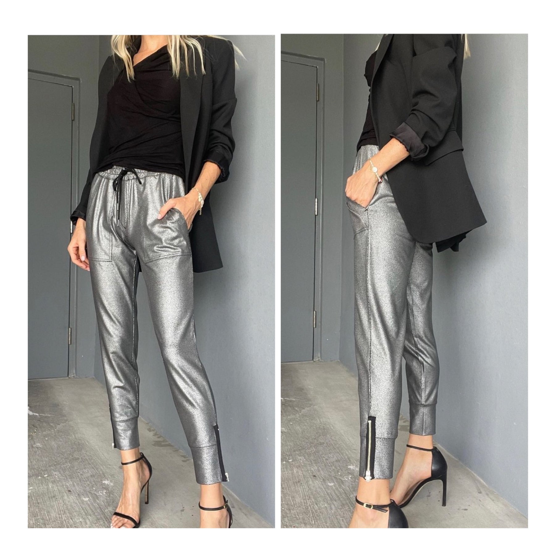 Six Fifty Coated Zip Joggers – HTB Boutique